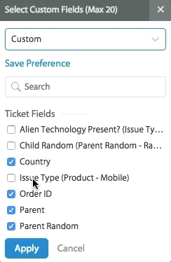Reports: Custom Fields - HappyFox Support